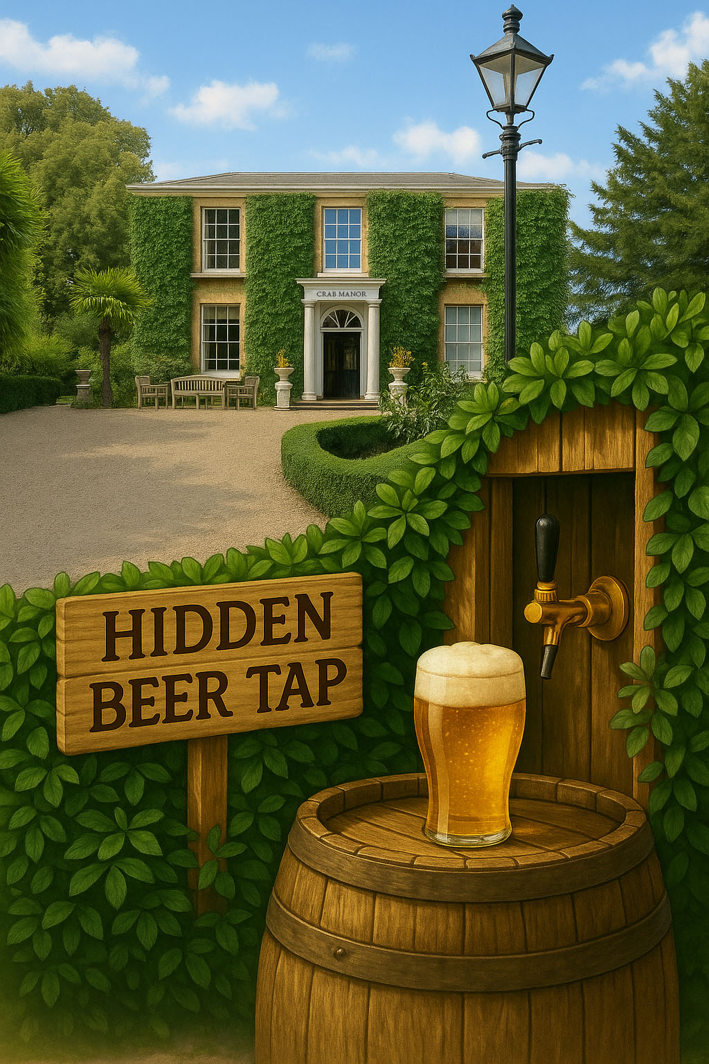 Hidden Beer Tap at Crab Manor Hotel - Crab & Lobster